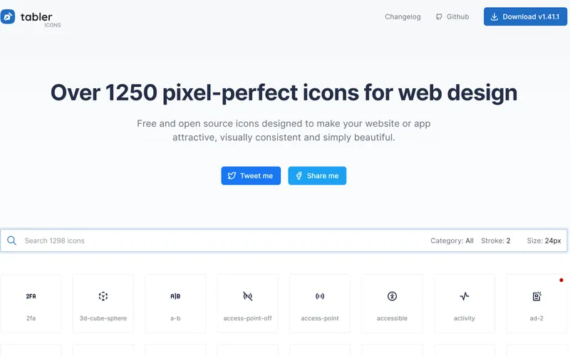 Tabler Icons: over 1250+ plus free vector icons for web design ...